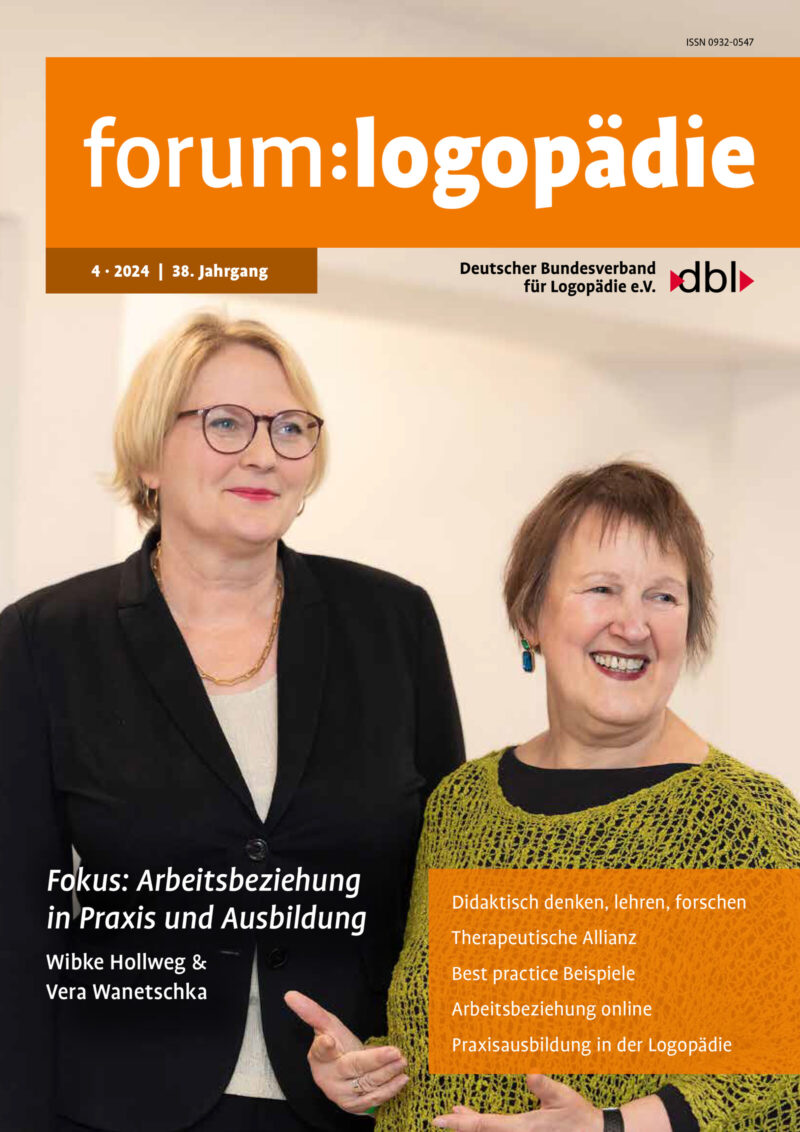Neu auf der dbl-Website: Fokusthema des Monats • forum:logopädie online