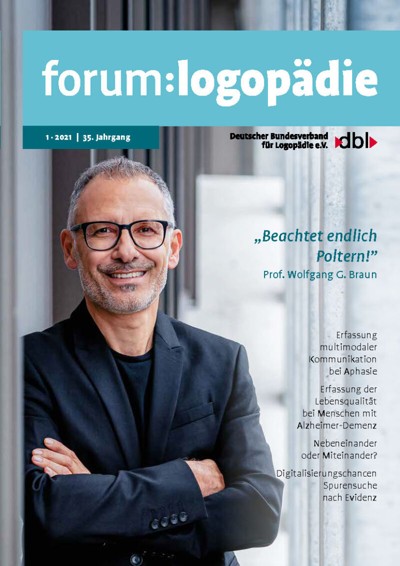forum:logopädie Jg. 35 (1) Januar 2021 • forum:logopädie online